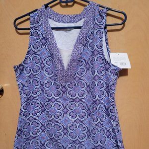 croft & barrow | Tops | Croft And Barrow Sleeveless V Neck Top Size ...